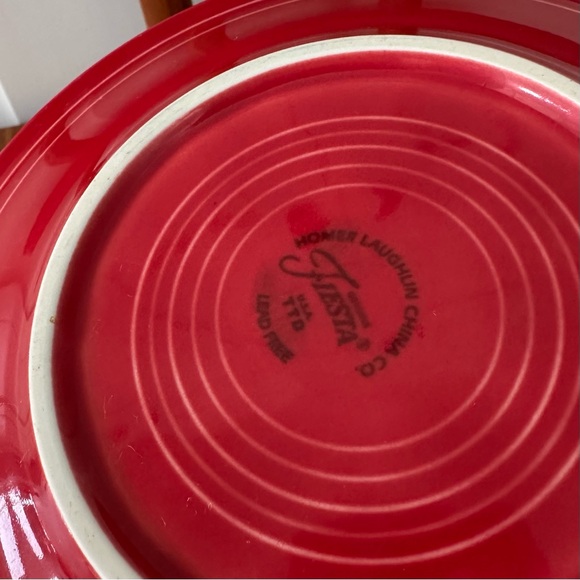 Fiestaware | Dining | Set Of 4 Fiestaware Red 7in Plates Fiesta Ware ...